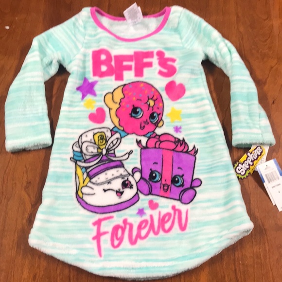 Shopkins | Pajamas | Shopkins Girls Shopkins Sleep Nightgown | Poshmark